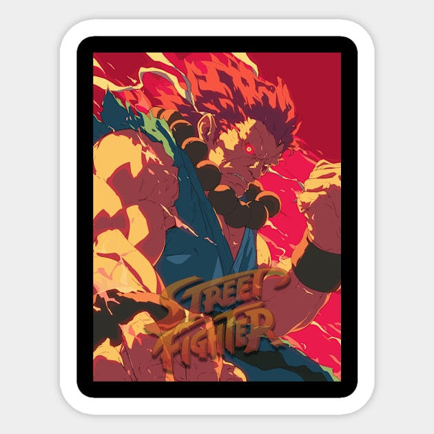 Akuma Street Fighter - Akuma - Sticker | TeePublic