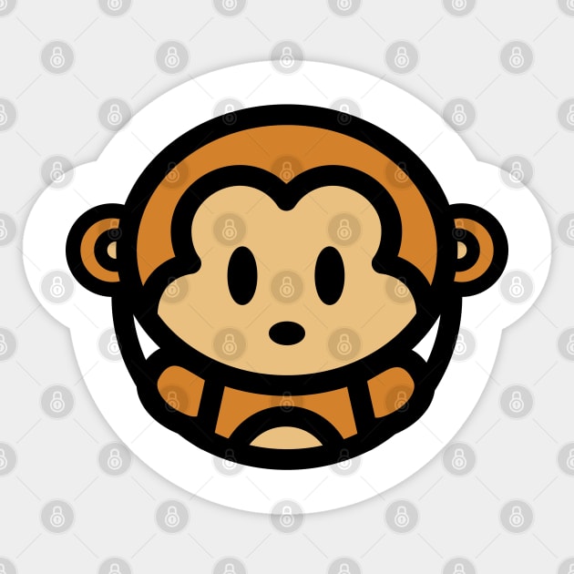 Momo Monkey Bambu Brand Banana Wukong - Monkey - Sticker | TeePublic
