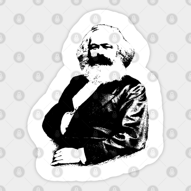 Karl Marx Portrait Pop Art - Karl Marx - Sticker | TeePublic