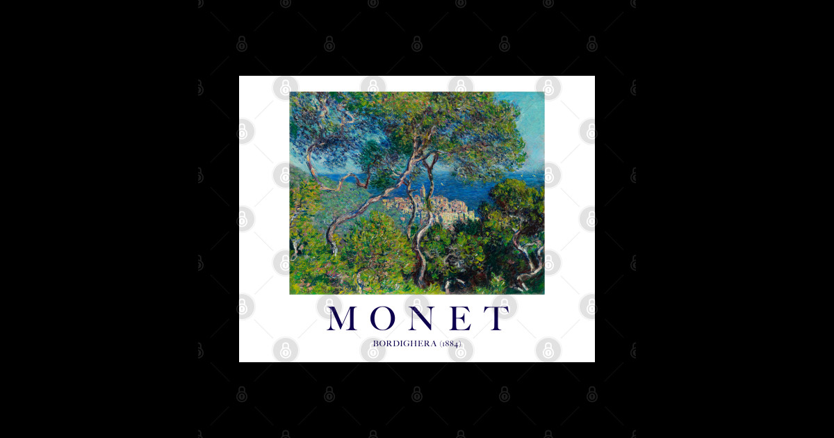 PANTONE MONET - Pantone Bordighera (1884) by Claude Monet Landscape ...