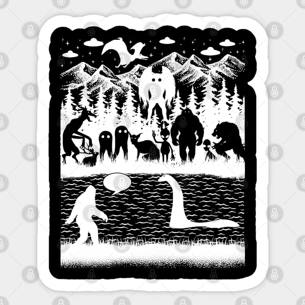 Cryptid Mythical Creatures - Cryptid - Sticker | TeePublic