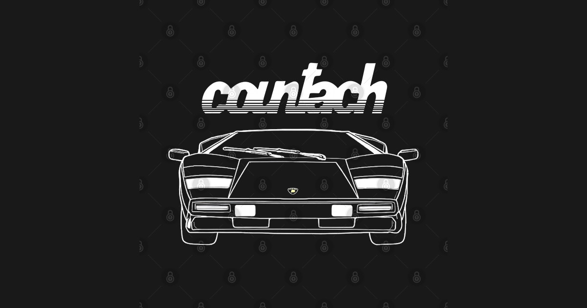 Countach Lines - Countach - T-Shirt | TeePublic