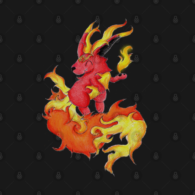 Ablaze Carbuncle - Mythical Creatures - T-Shirt | TeePublic