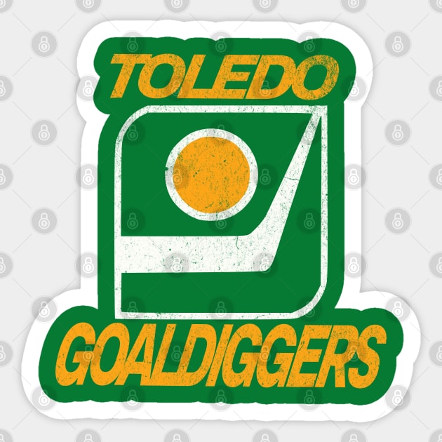 Defunct Hockey Team Toledo Goaldiggers Hockey - Toledo - Sticker ...