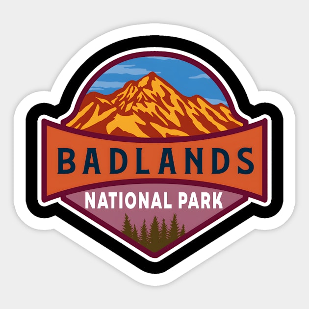 Badlands National Park - Badlands - Sticker | TeePublic