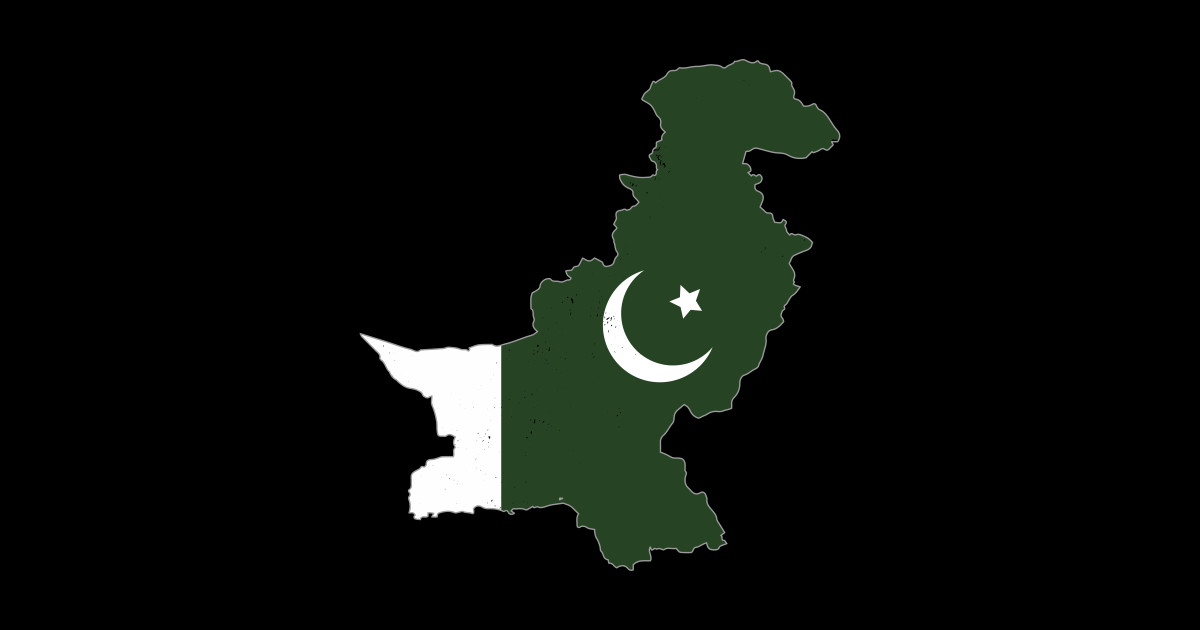 Pakistan Map - Pakistan - Sticker | TeePublic