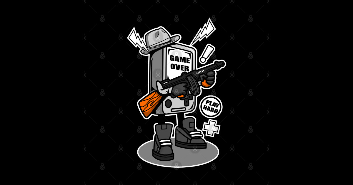 GAME OVER CARTOON - Funny Cartoon - Posters and Art Prints | TeePublic