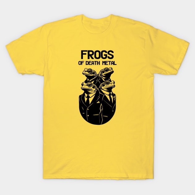 Frogs Of Death Metal - Death Metal - T-Shirt | TeePublic