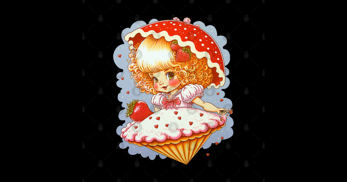 Miss Short Cake - Strawberry Shortcake - Sticker | TeePublic