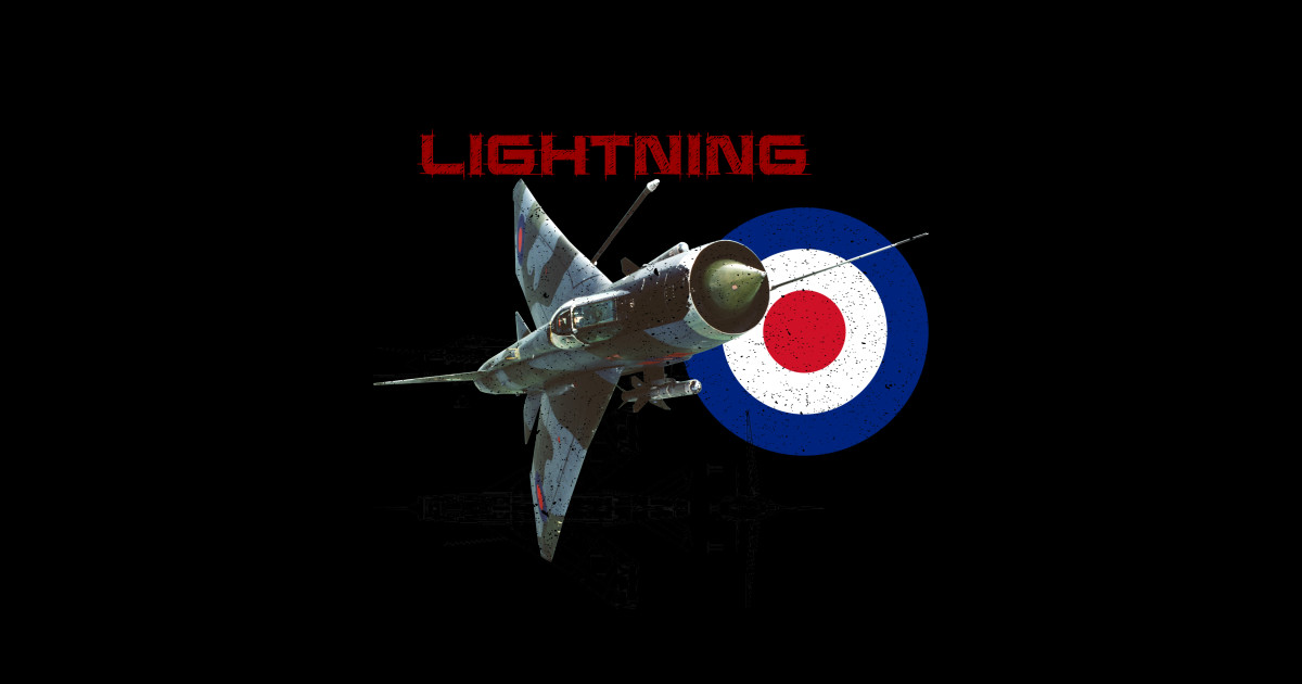 British English Electric Lightning F Mk 3 (light) - Lightning - Posters ...