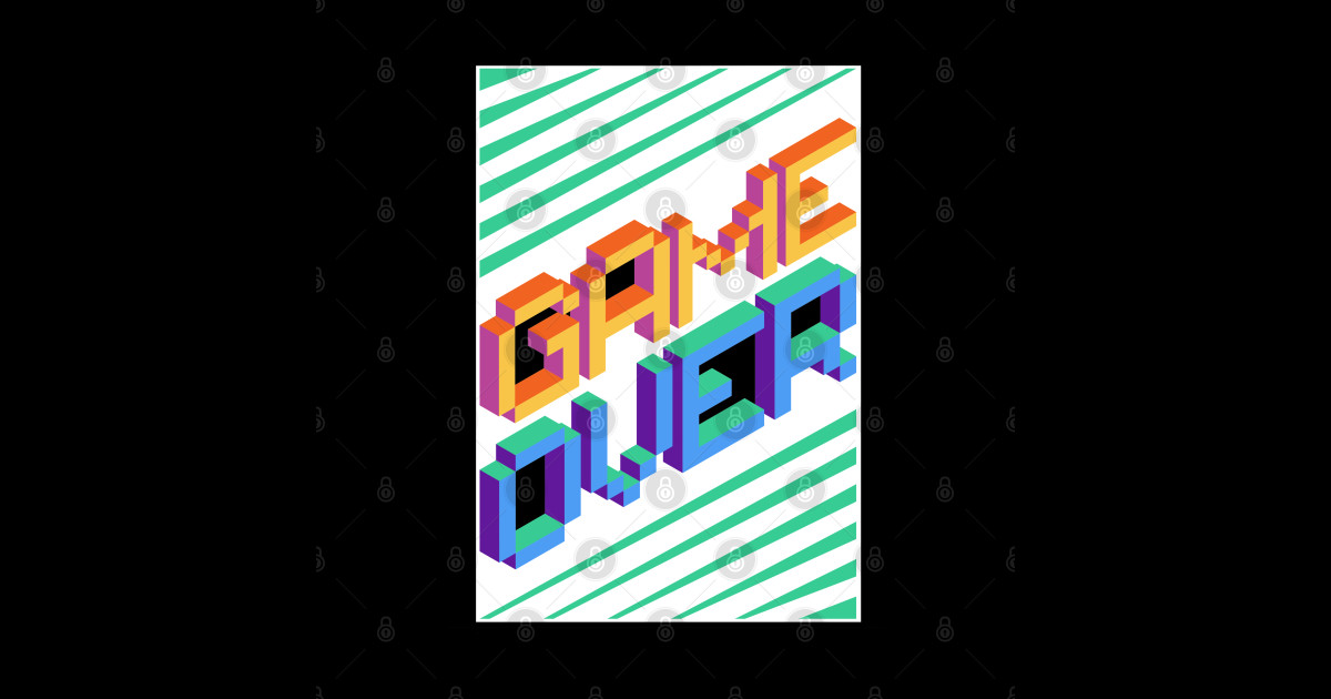 Game over - Game Over - Sticker | TeePublic