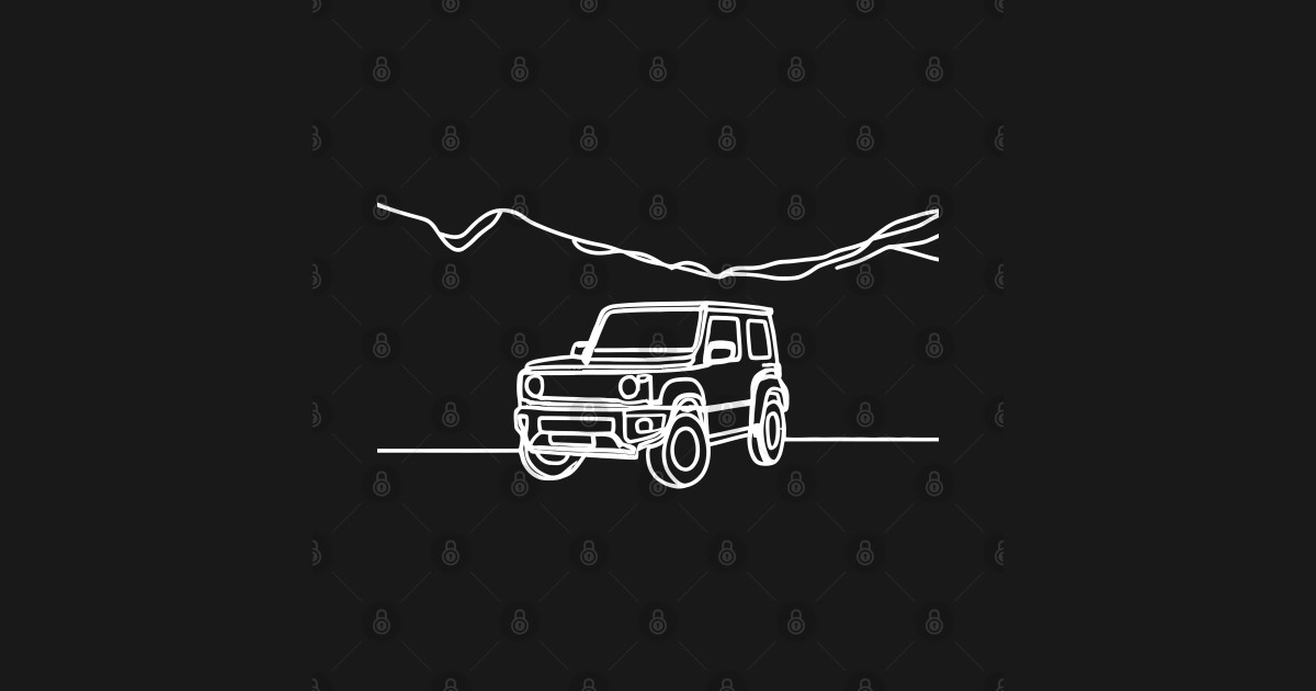 Joyful Journey Line Drawing - Jimny - T-Shirt | TeePublic
