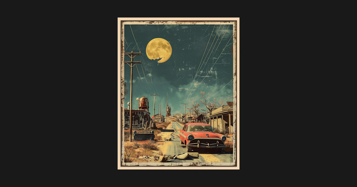 Post Apocalyptic Wasteland Poster - Post Apocalyptic - T-Shirt | TeePublic