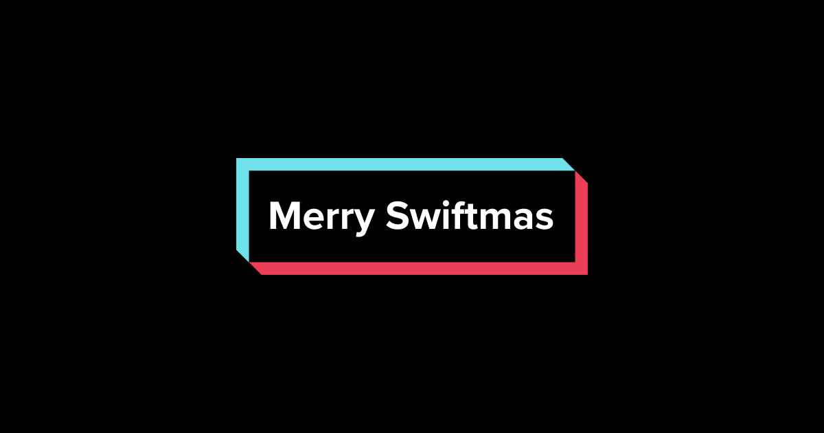 Merry Swiftmas TikTok Meme - Merry Swiftmas - Sticker | TeePublic