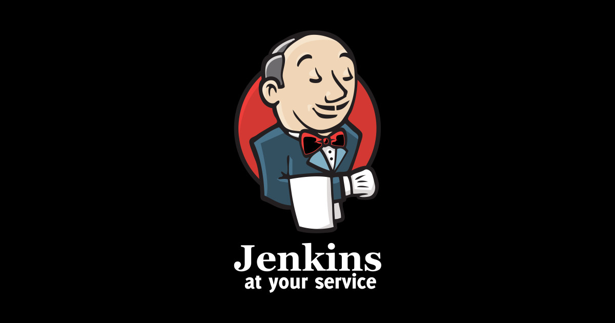 Jenkins at your service - Jenkins - Sticker | TeePublic