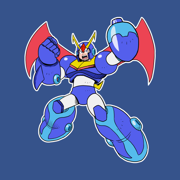 HYPER MEGAMAN - Mega Man - Long Sleeve T-Shirt | TeePublic