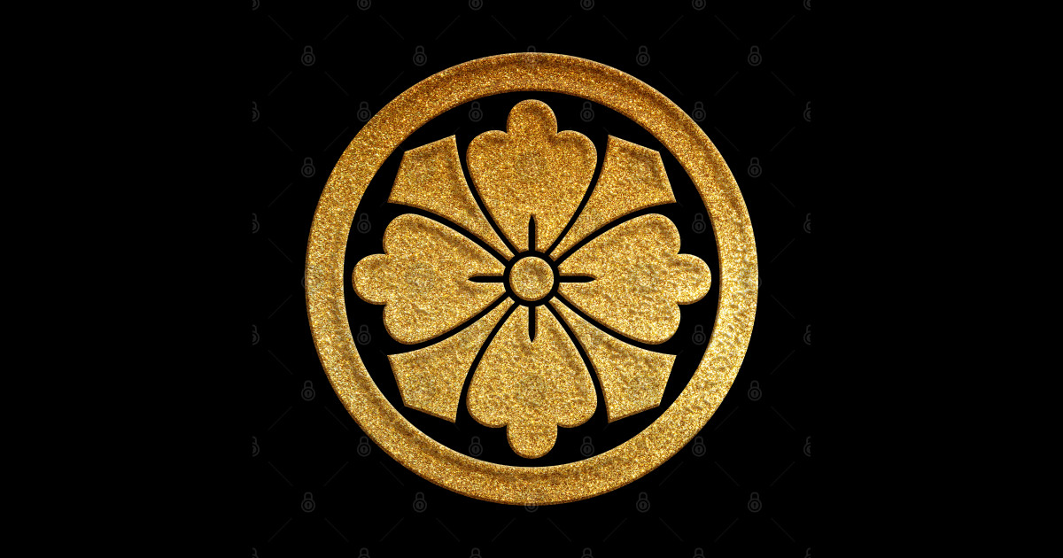 Gold Maruni Kenhana Kaku Kamon - Kenhana Kaku - Posters and Art Prints ...