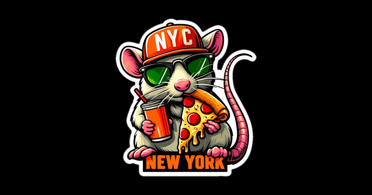 NYC RAT EATING NEW YORK PIZZA 6 - Pizza Addict - Posters and Art Prints ...