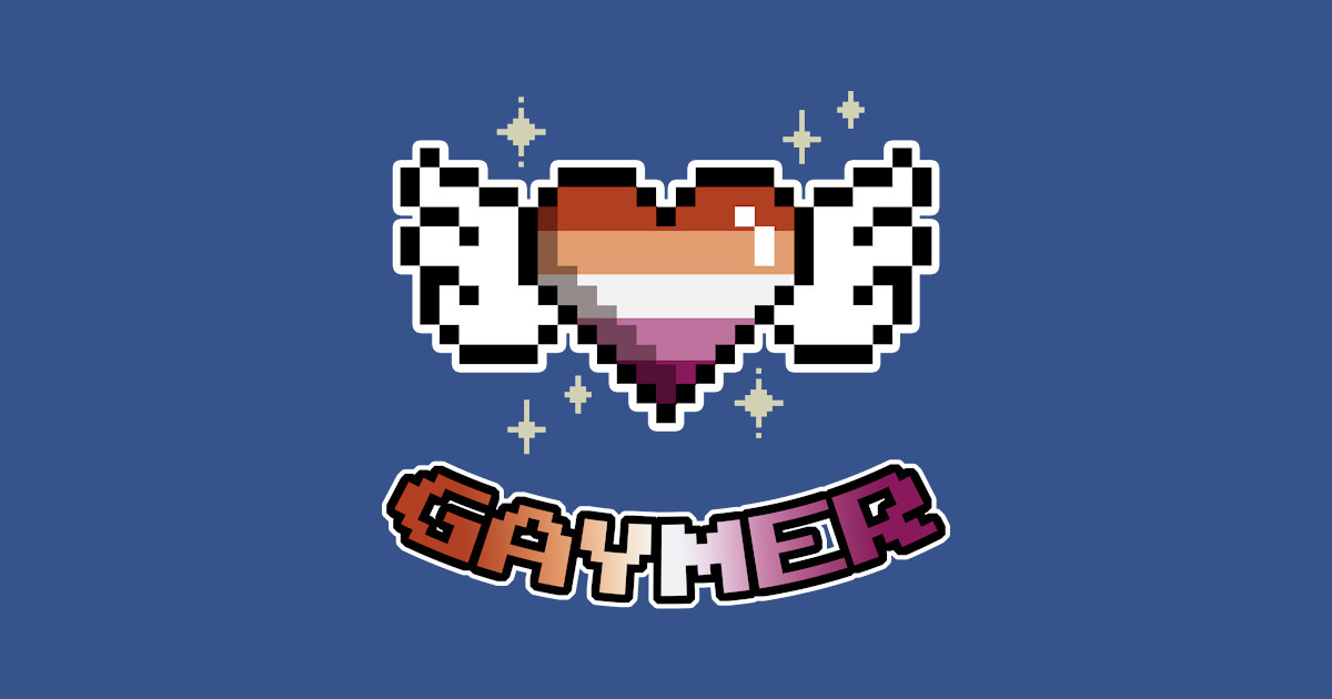 Lesbian Gaymer LGBT Gaming Pride Flag - Lesbian - T-Shirt | TeePublic