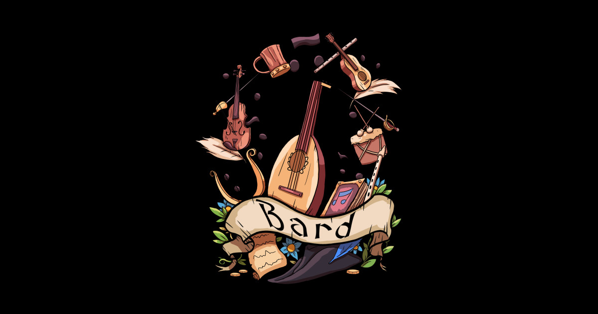 Bard Dungeons and Dragons Class Design - Bard - Posters and Art Prints ...