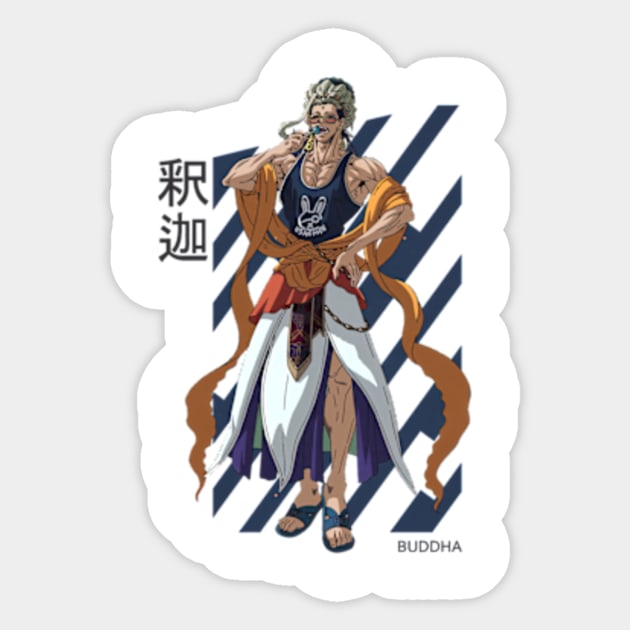 Buddha RoR Anime - Buddha Ror Anime - Sticker | TeePublic