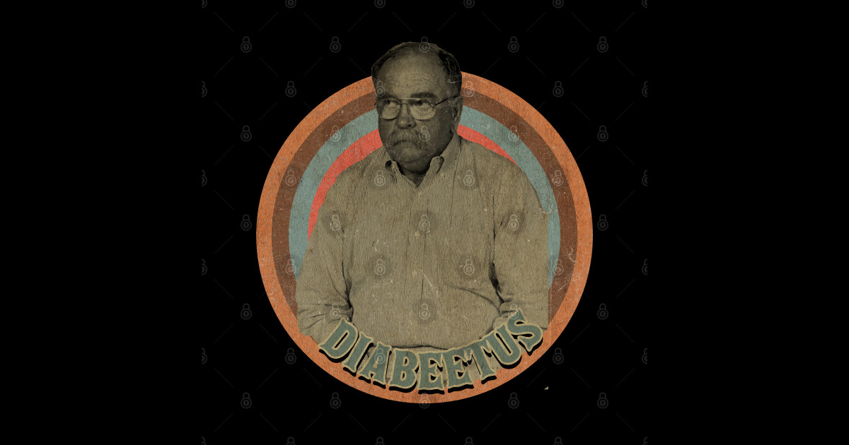 Anthony Wilford Brimley - Vintage Style - Diabeetus - Sticker | TeePublic