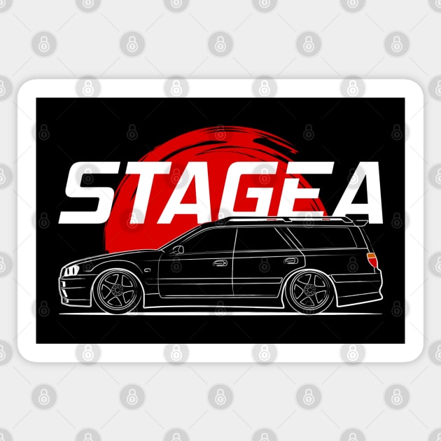 Racing Stagea Station Wagon JDM - Stagea - Sticker | TeePublic