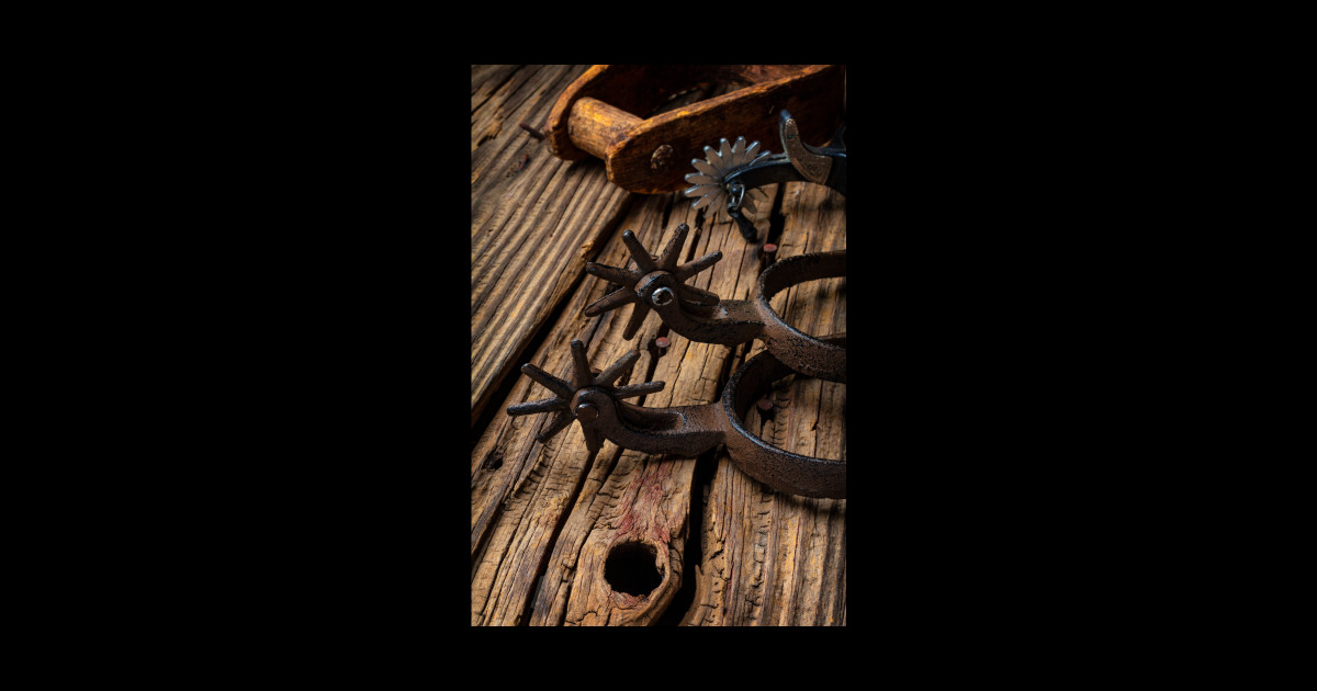 Old Rusty Spurs - Spur - Sticker | TeePublic