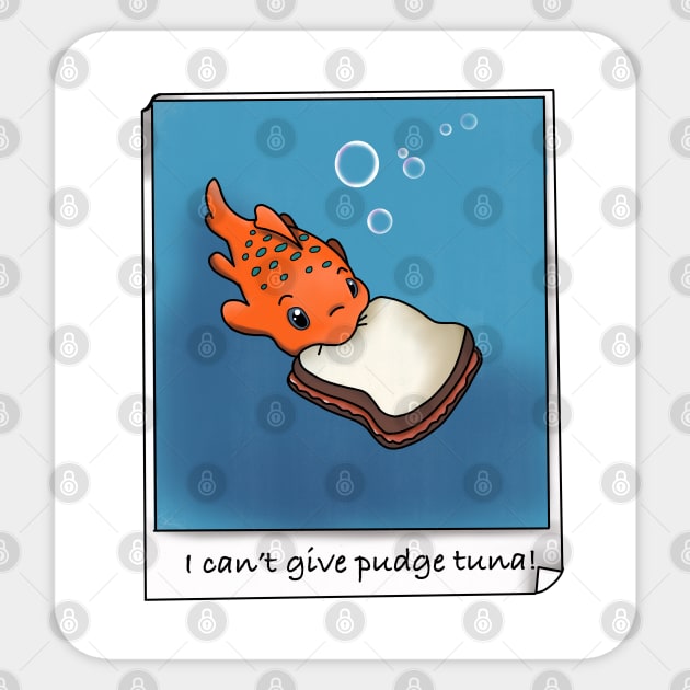 Pudge the fish - Fish - Sticker | TeePublic