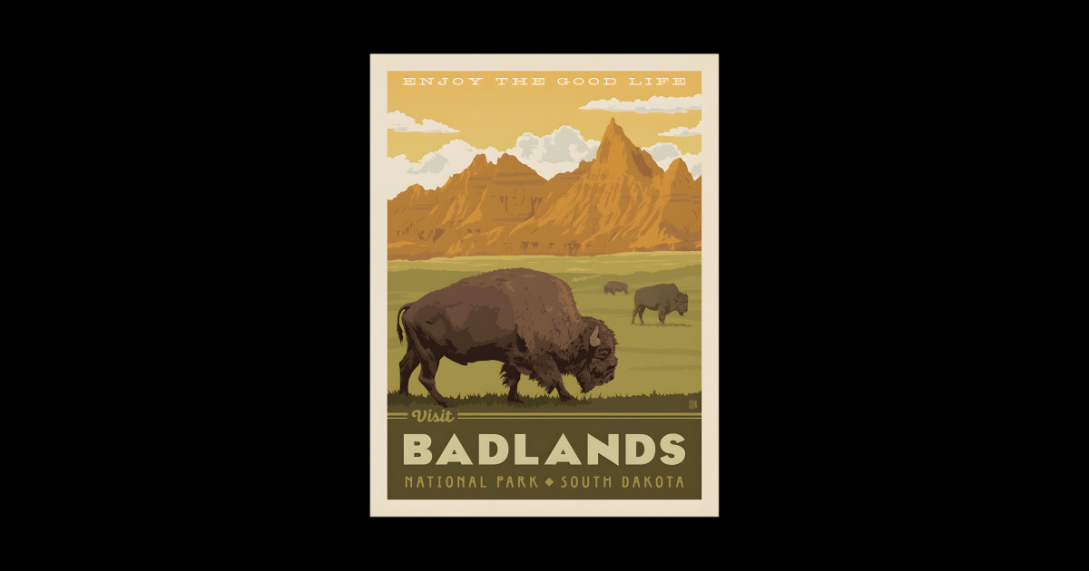 Badlands National Park - Badlands - Sticker | TeePublic