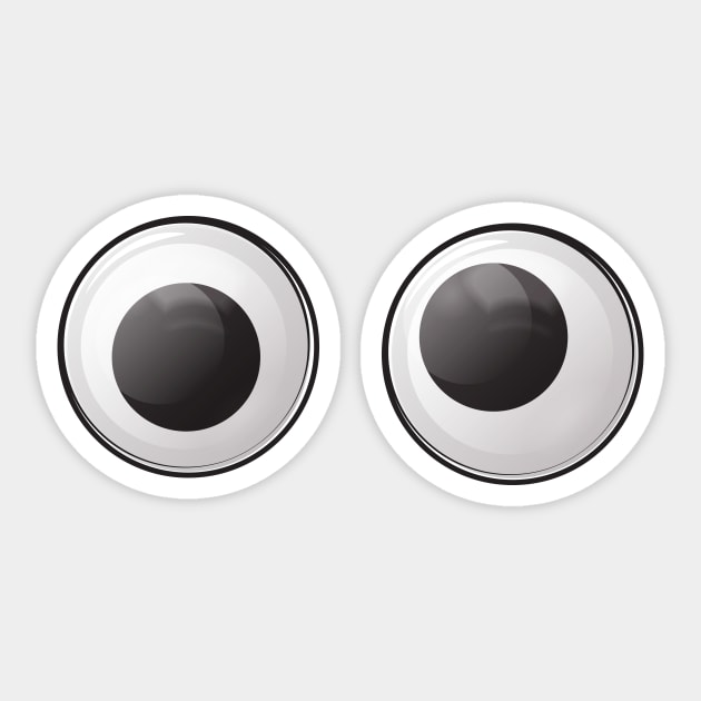 Googly Eyes - Googly Eyes - Sticker | TeePublic