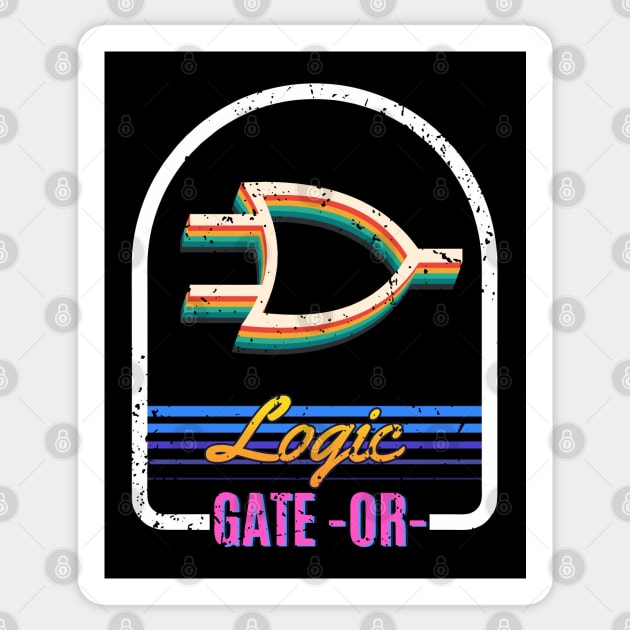 Electronics logic gate OR - Electronics - Sticker | TeePublic