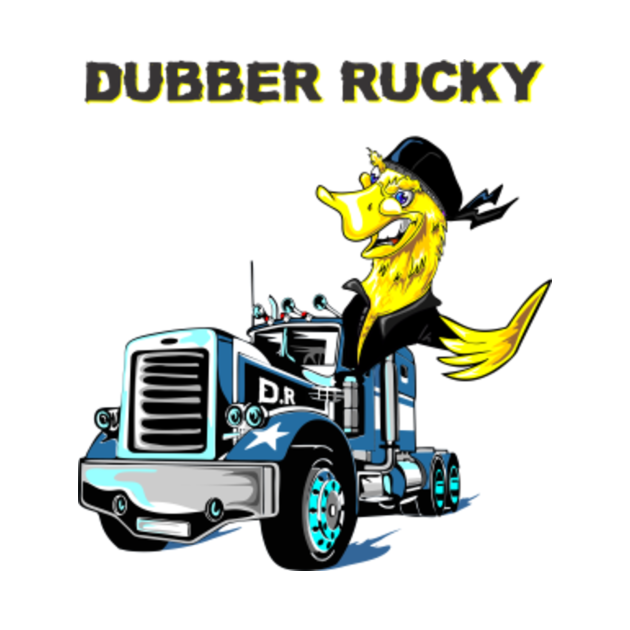 dubber rucky trucker gift - Duck - Pillow | TeePublic