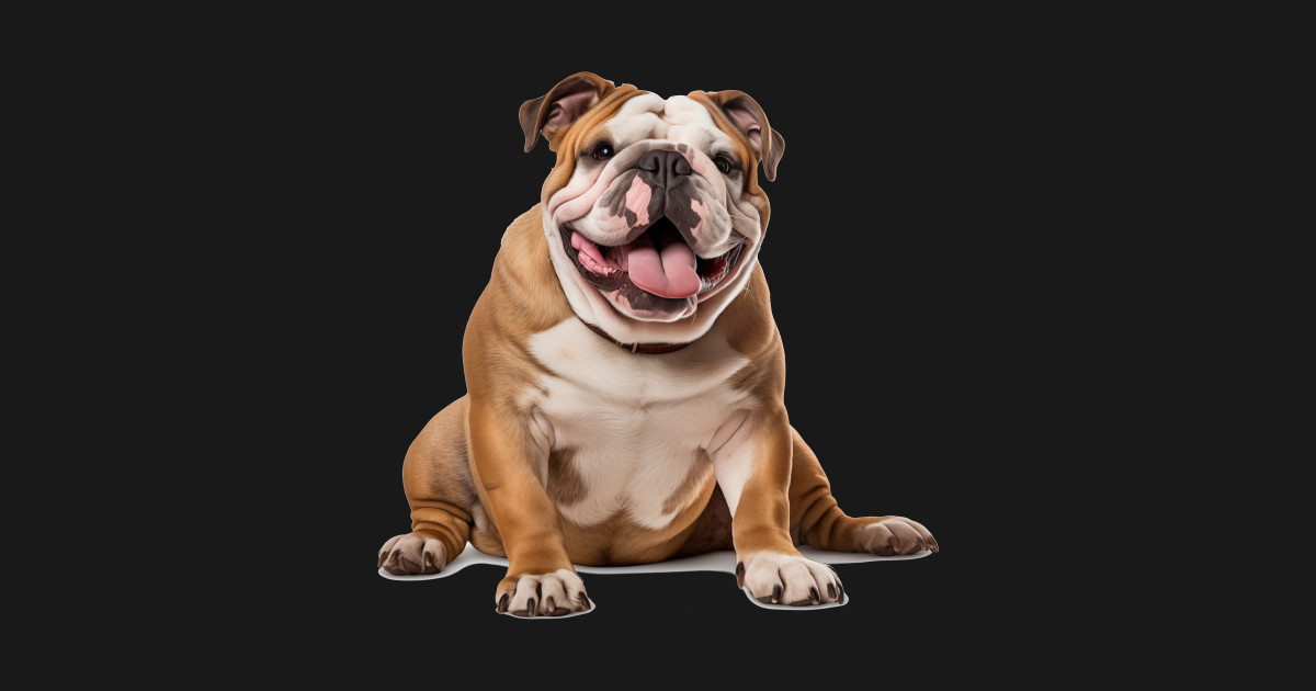 Bulldog Cutout - Bulldog Cutout - T-Shirt | TeePublic