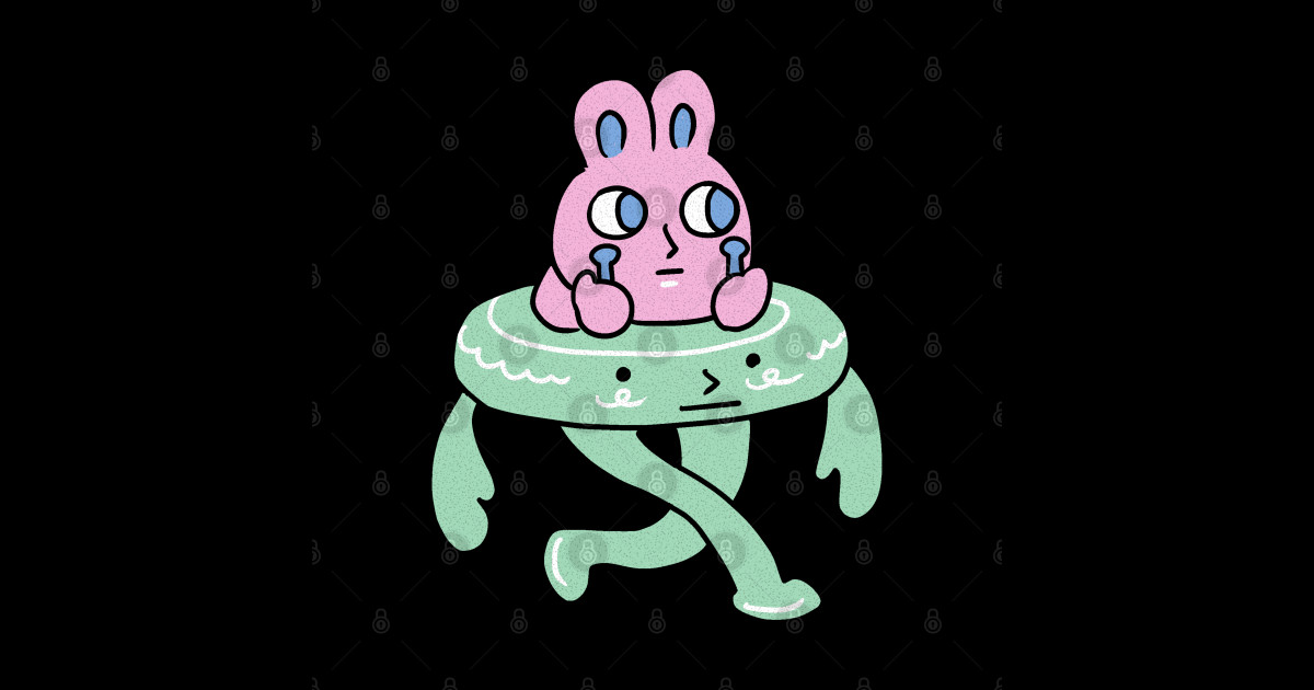 Alien Rabbit - Cartoons - Sticker | TeePublic