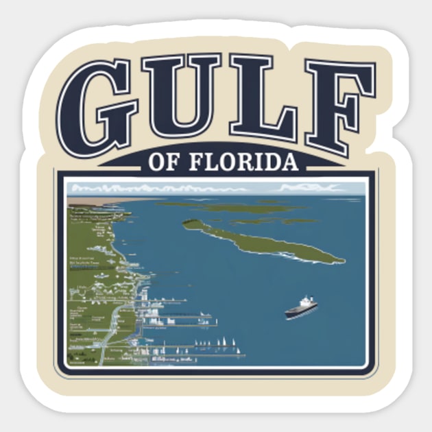 Gulf-Of-Florida - Gulf Of Florida - Sticker | TeePublic