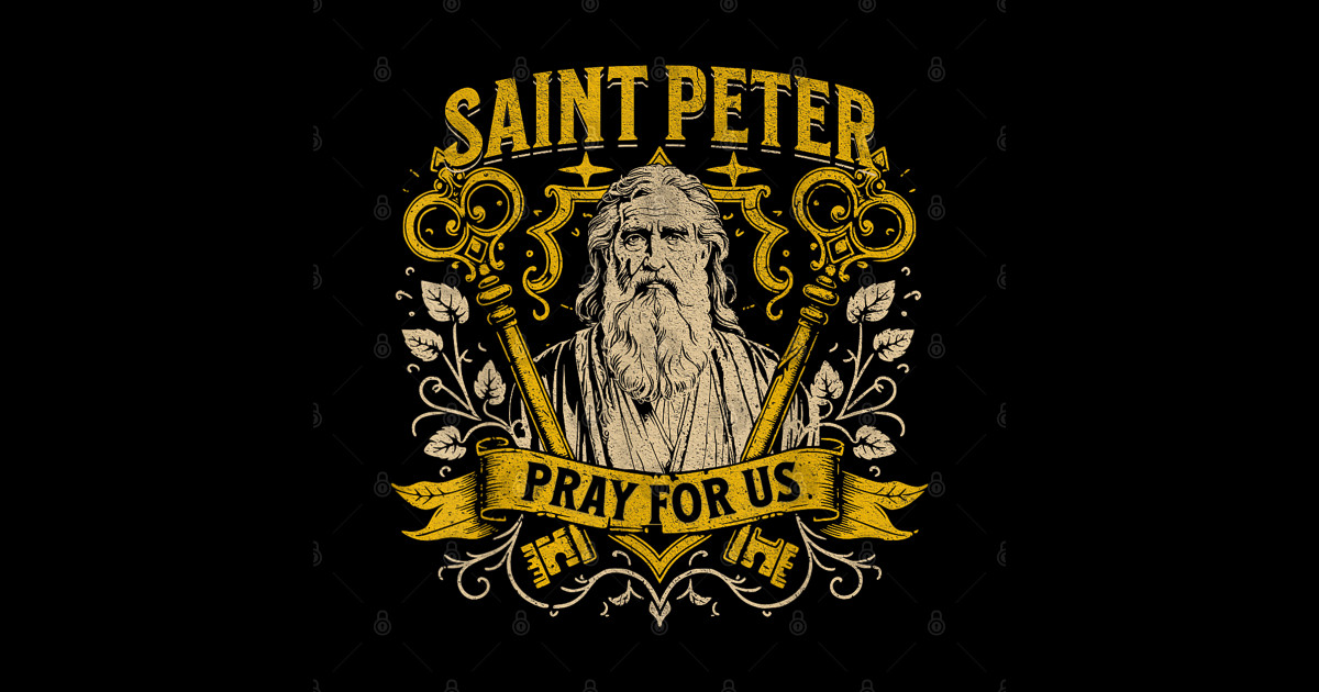 St Peter the Apostle Keys to the Kingdom Catholic Saint - St Peter - Sticker | TeePublic