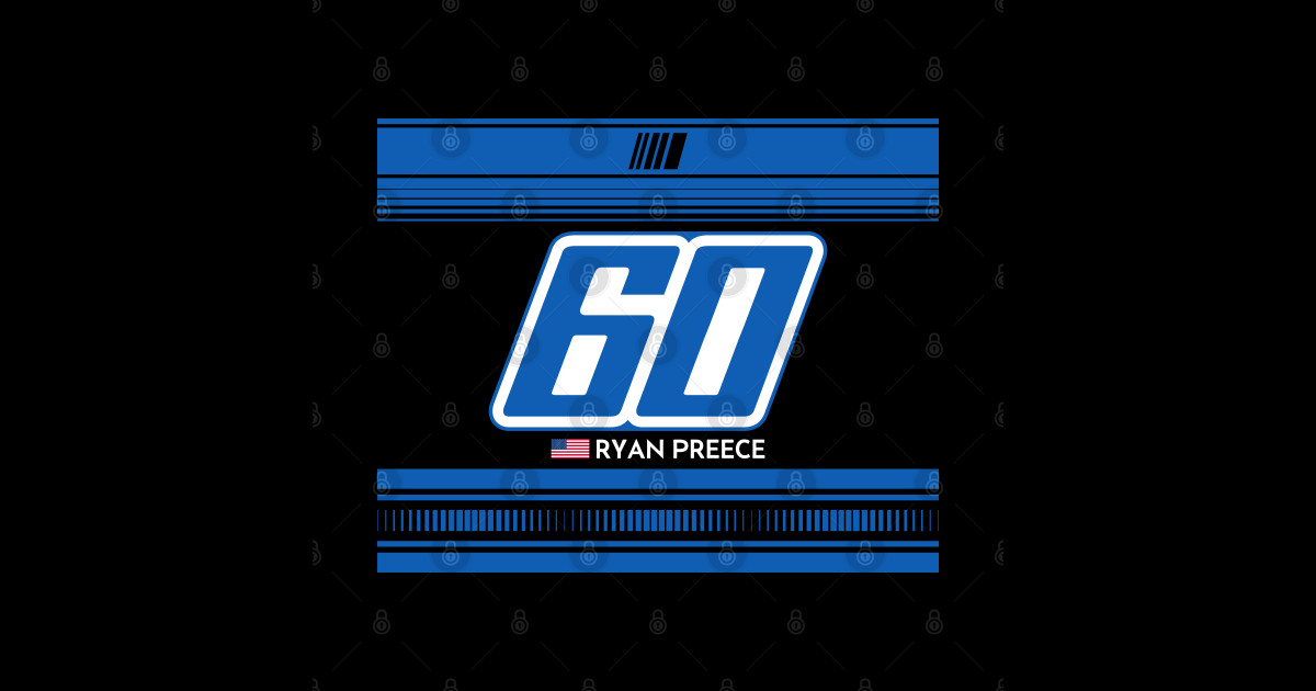 Ryan Preece #60 2025 NASCAR Design - Ryan Preece - Sticker | TeePublic