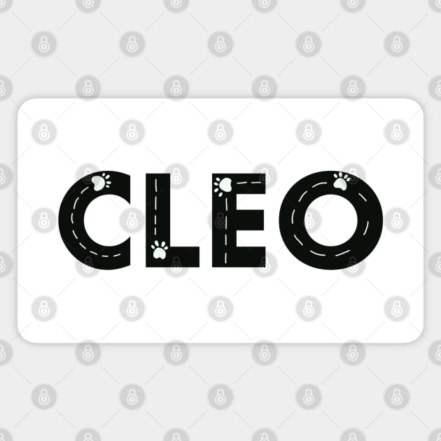 Cleo cat name made of hand drawn paw prints - Cleo Cat Name Made Of ...