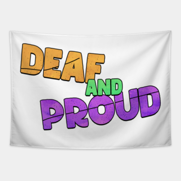 Deaf And Proud, Deaf Deafness Deaf Birthday Deaf Gifts ASL BSL Hearing ...