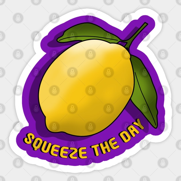 Squeeze the Day Lemon - Motivational Fruit Art - Fruity Motivation ...