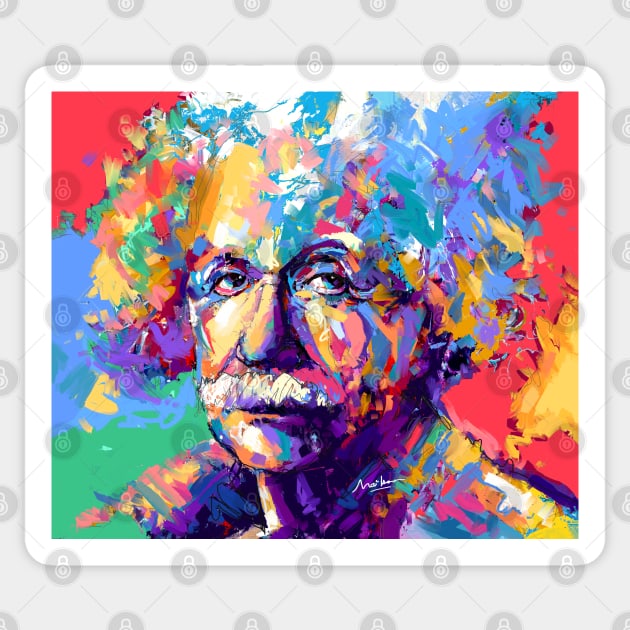 Albert Einstein Science - Albert Einstein - Sticker | TeePublic