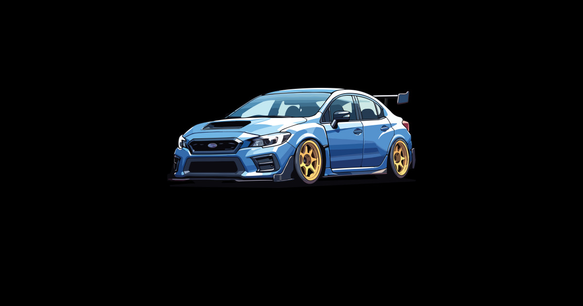 Subaru Impreza WRX STI Car Art - Modified JDM Rally Car - Subaru ...