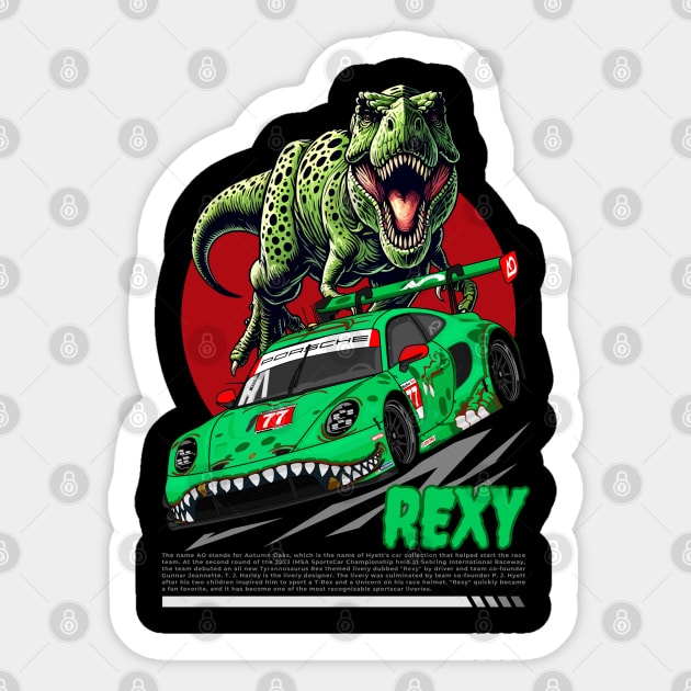 Rexy Porsche 911 GT3 - Porsche - Sticker | TeePublic