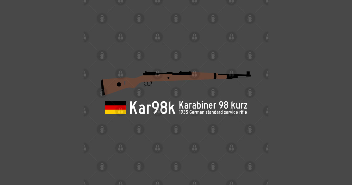 Kar98k Karabiner 98 kurz 1935 German standard service rifle historical ...