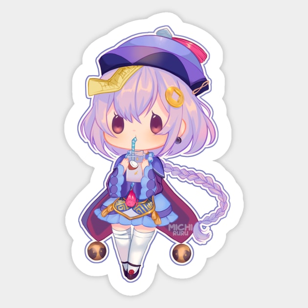 Qiqi genshin impact - Genshin Impact - Sticker | TeePublic