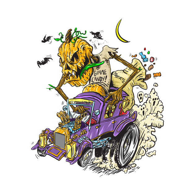 Halloween Hot Rod - Rat Fink - T-Shirt | TeePublic