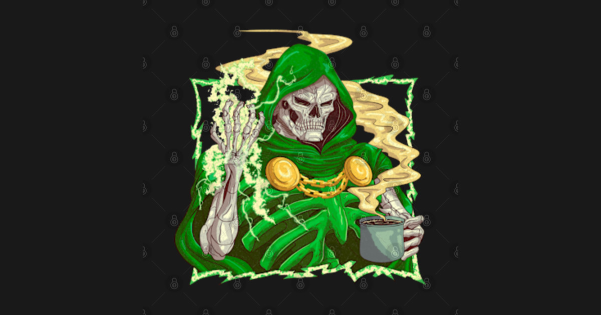 Dr Doom skeleton inspired - Dr Doom - T-Shirt | TeePublic
