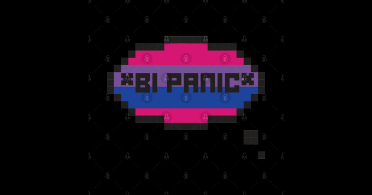 Bi Panic - Bisexual - Sticker | TeePublic