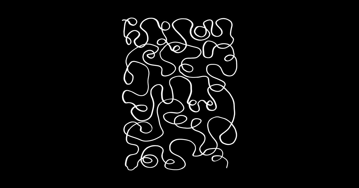 Wiggly Line Design - Abstract - Sticker | TeePublic